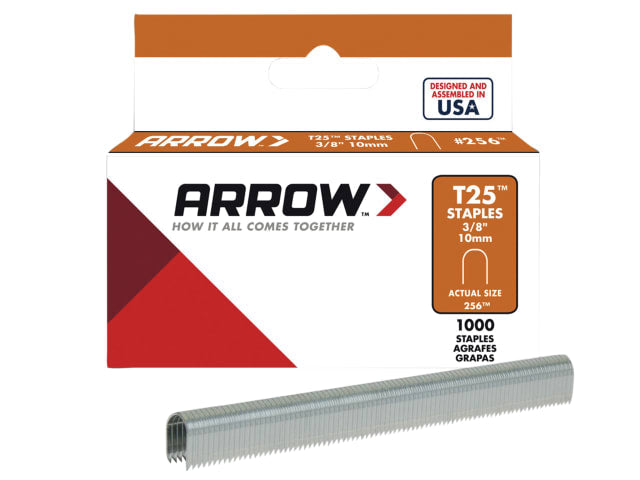 Arrow T25 Staples 10mm (3/8in) (Box 1000) – GS Workwear
