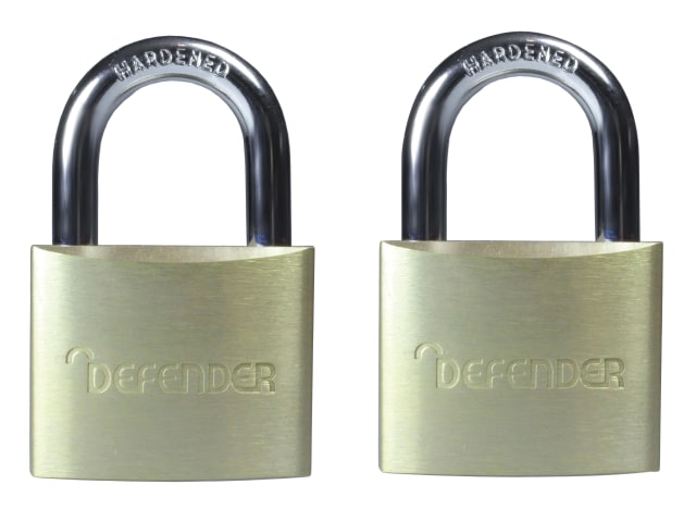 DEFENDER Aluminium Padlock Twin Pack 40mm – GS Workwear