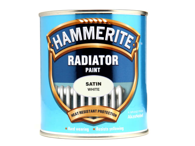 Hammerite Radiator Paint Satin White 500ml – GS Workwear