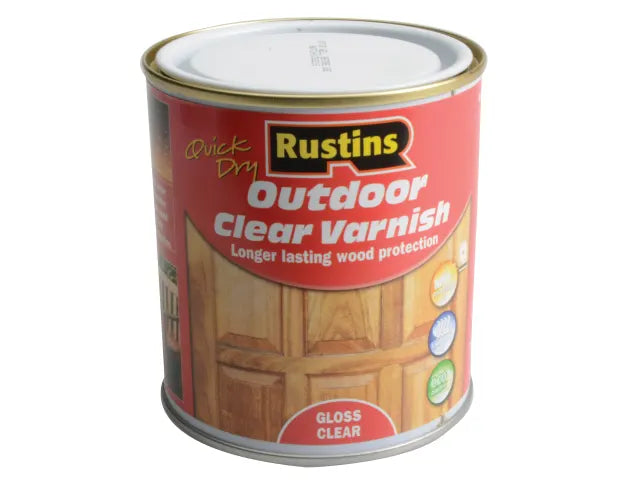 Rustins Exterior Varnish Clear Gloss 500ml – GS Workwear