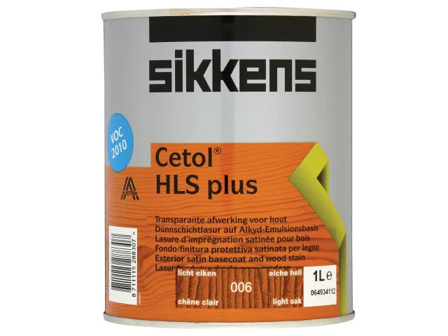 Sikkens Cetol HLS Plus Translucent Woodstain Light Oak 1 litre – GS ...