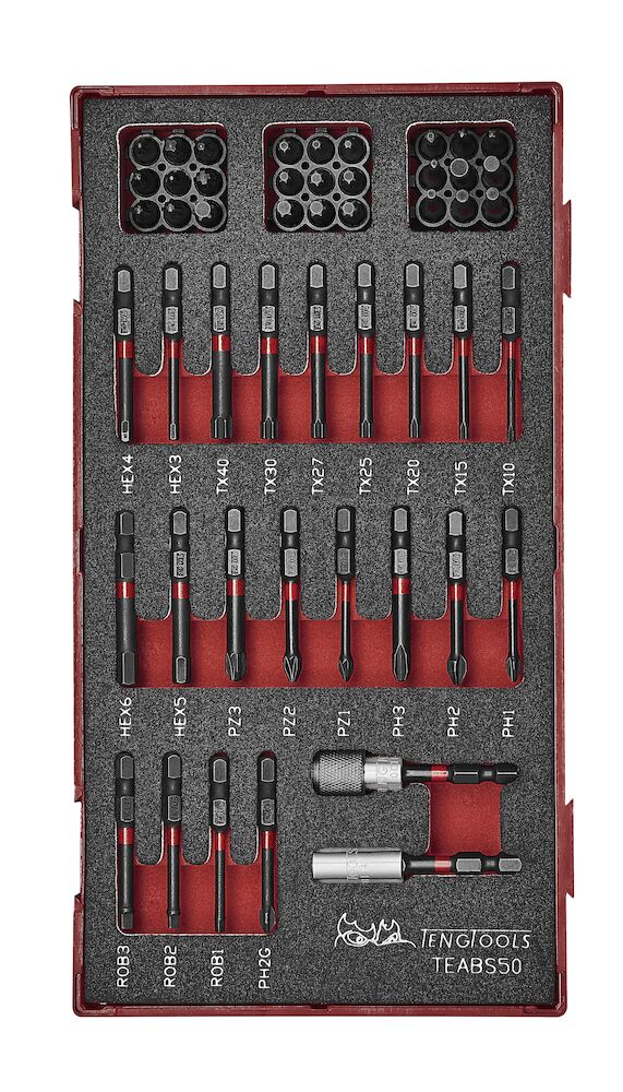 Teng Tools Impact Bit Set FOAM1 50 Pieces – GS Workwear