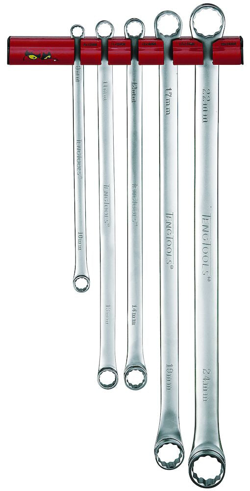 Teng Tools Long Double Ring Spanner Set Wall Rack 5 Pieces – GS Workwear