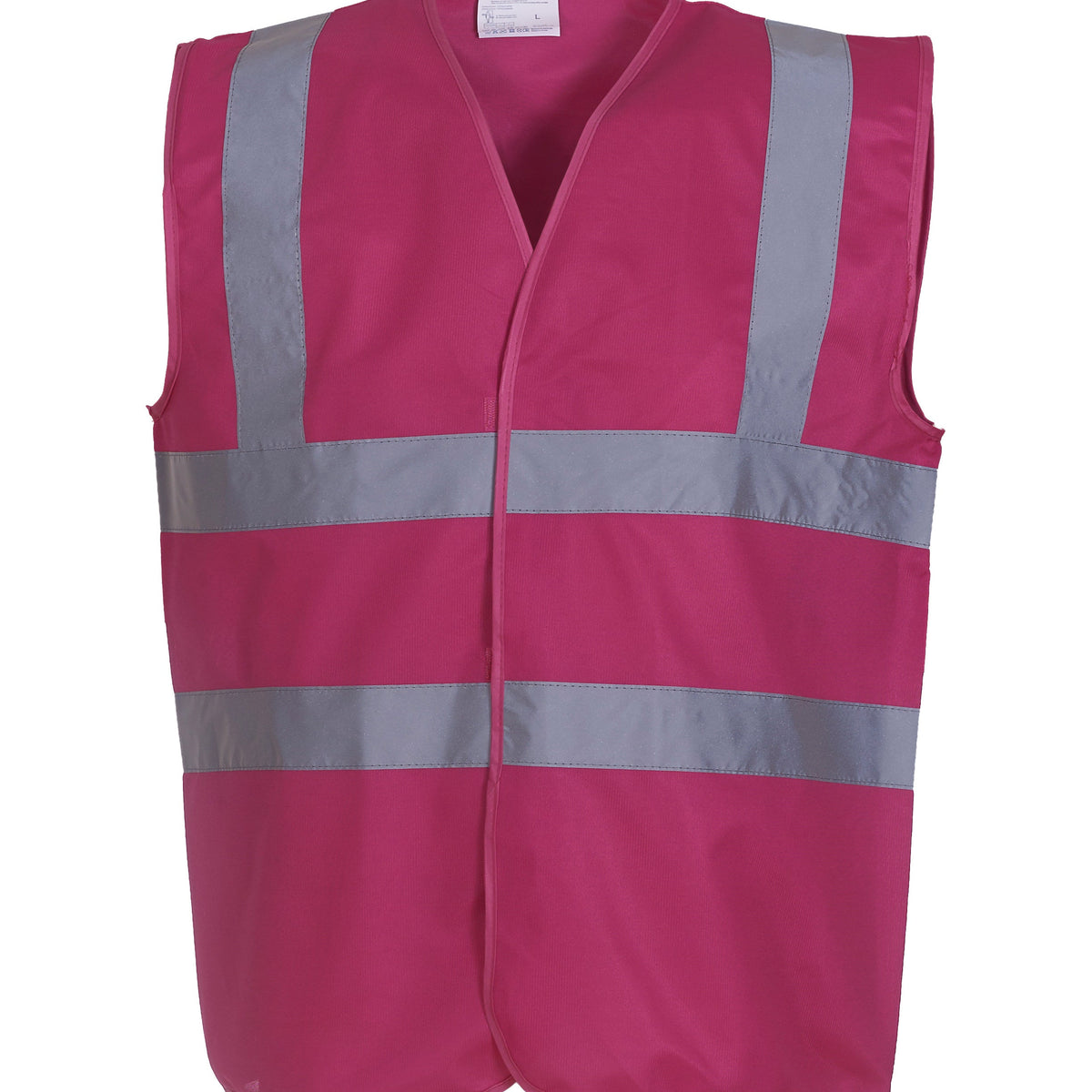 Yoko Hi-Vis 2-Band-And-Braces Waistcoat - Raspberry – GS Workwear
