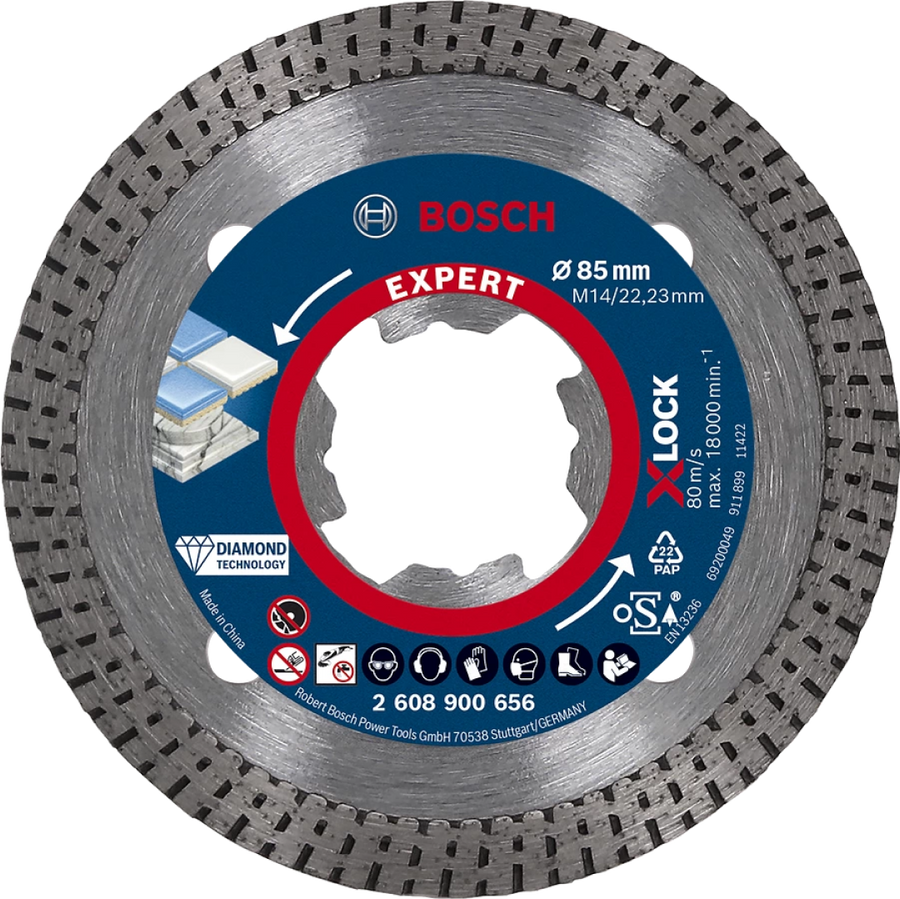 Bosch Professional Expert HardCeramic X-LOCK Diamond Cutting Disc - 85 ...