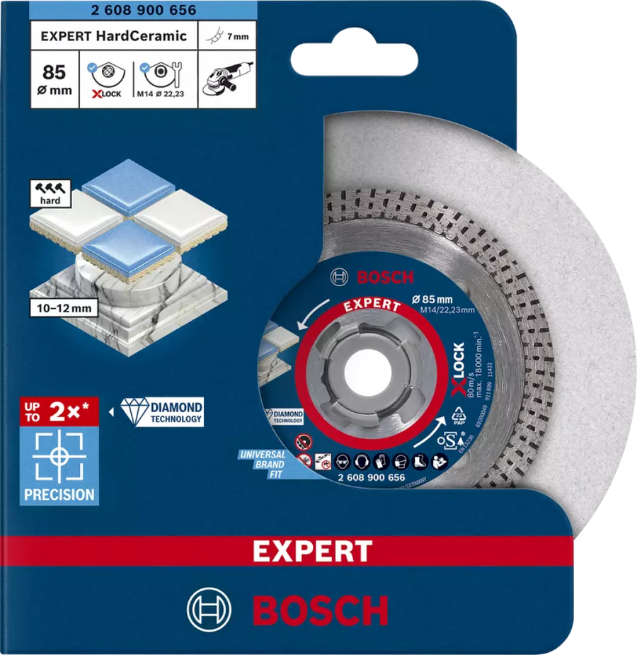 Bosch Professional Expert HardCeramic X-LOCK Diamond Cutting Disc - 85 ...