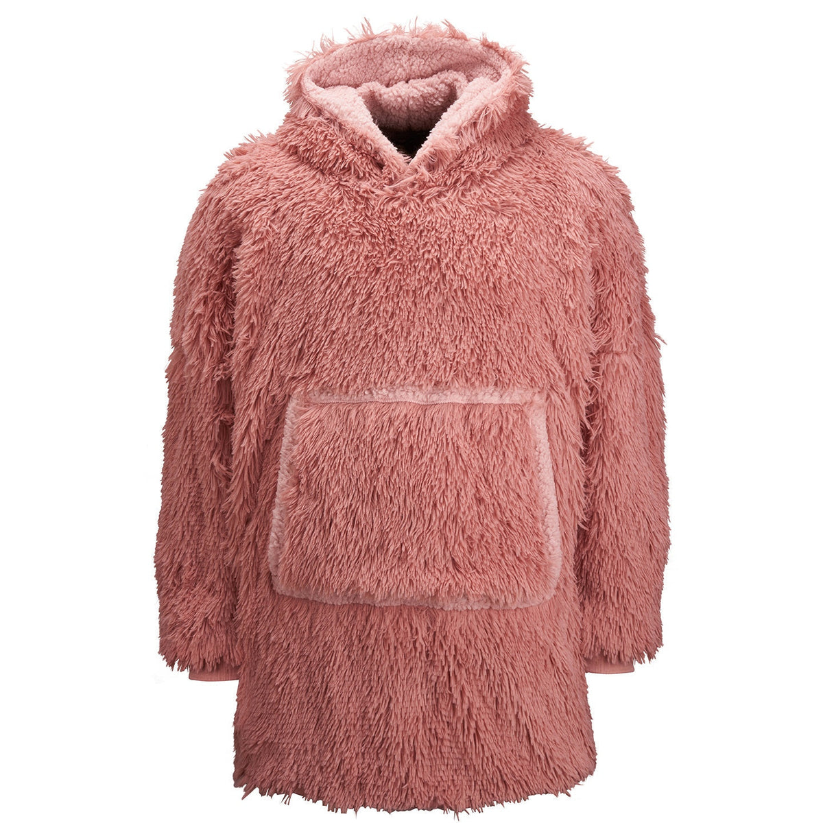 Ribbon The Ribbon Oversized Cosy Reversible Shaggy Sherpa Hoodie – GS ...