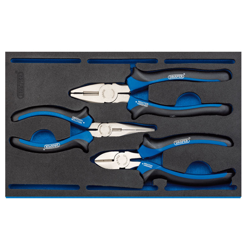 Draper Plier Set in 1/4 Drawer EVA Insert Tray (3 Piece) – GS Workwear